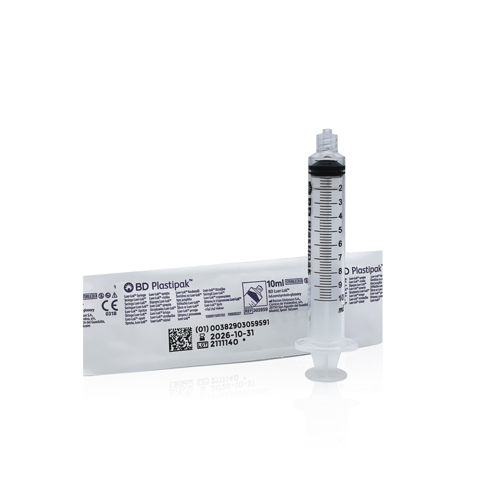 BD Luer Lock Syringes Plastipak 10ml (Pack of 25) - YouCan Clinic